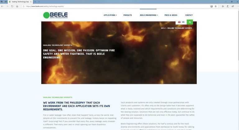 Beele Engineering New Website - Beele